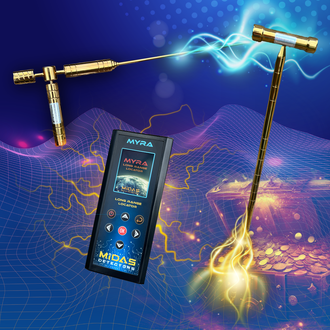 Myra Long Range Locator - Pro Pack - Midas Detectors